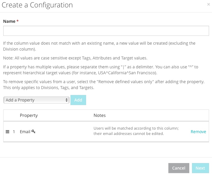 Create A Configuration Dynamic Signal